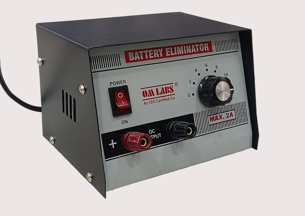 Battery Eliminator 2-12V/2ADC in Metal Box – scientifickart